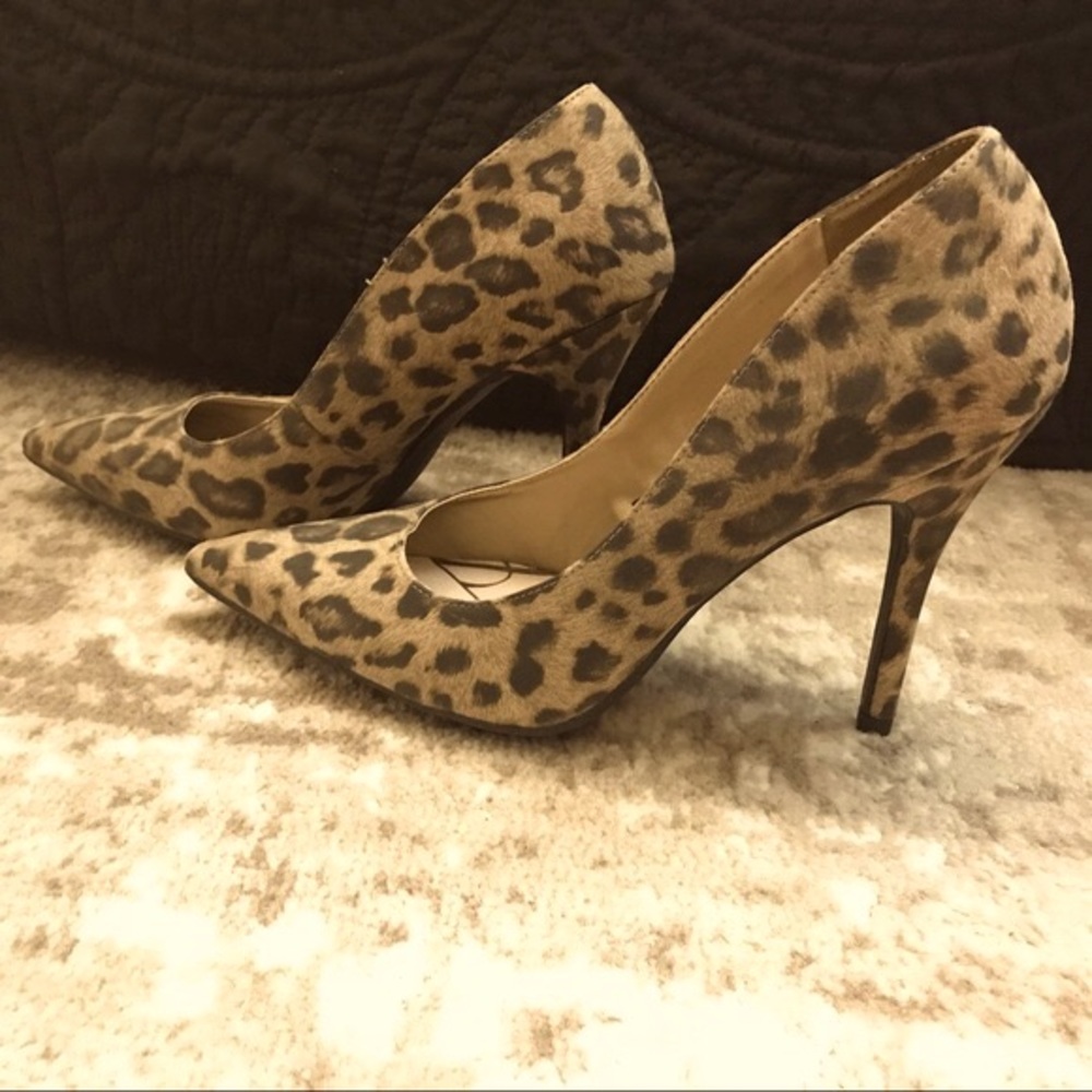 Sam & Libby Leopard Animal Print High Heels Pumps - Gem